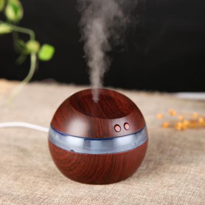 China Portable Wood Grain Electric Aroma Diffuser 300ml for App-Controlled Humidity Control for sale