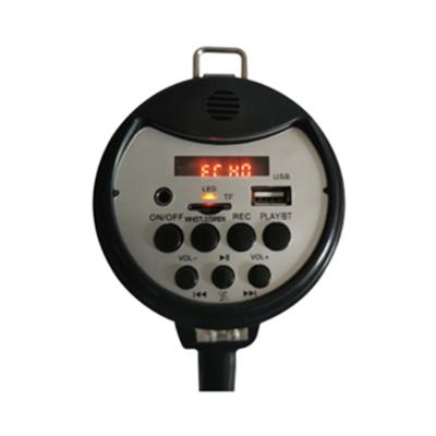 China 50W grote kracht plastic handheld zwarte megafoon met muziek sirene veelzijdige functies Te koop