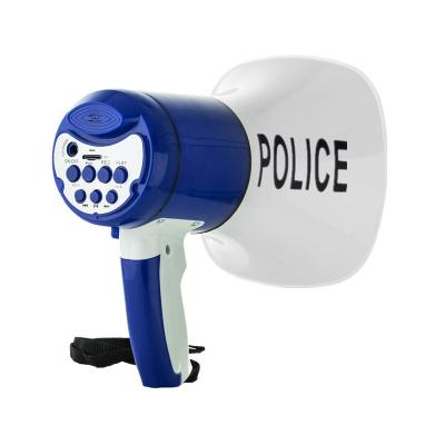 China USB-communicatie 15-30W Zwarte Cheerleading Megafoon met 1x 18650 Lithiumbatterij Te koop