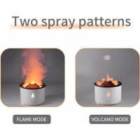 China Experience the Difference with 3D Flame Ultrasonic Volcano Humidifier Aroma Diffuser for sale