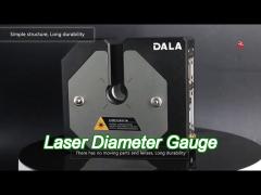 Handheld Ovality Dual Axis Laser Micrometer 0.2mm-10mm Wire Measurement