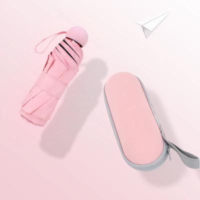 Cina 21 pollici 8K Custom tech Nero Rivestito Protezione UV Pieghevole ombrello da viaggio per negozi di sconto in vendita