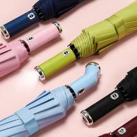 China Polyester LED Light Folding Umbrella for Adults Automatic Open and Close Feature for sale