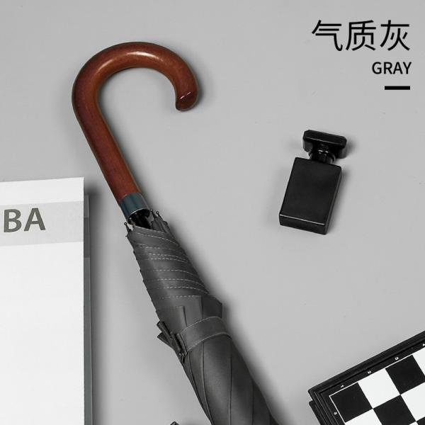 Quality Business Promotion Umbrella Customized Curved Handle Golf Straight Umbrella with for sale