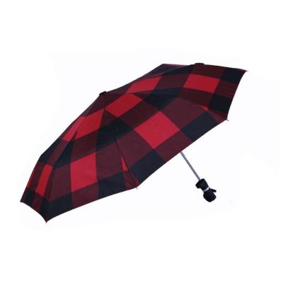 China Gepersonaliseerde 190T Pongee vouw paraplu met Custom Print Logo Te koop