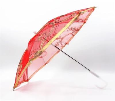 Cina Pubblicità Mini ombrello tascabile con disegno rettilineo e manico in plastica J in vendita