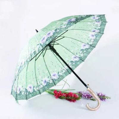 Cina Stampa di logo personalizzata Golf ombrello 21 pollici Classic Flower Design per marchi popolari in vendita
