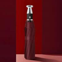 China 2023 All in 1 Function Custom Designer 3 Fold Windproof Rolls-Royce Handle Umbrella for sale