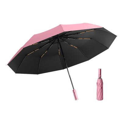 China Volledig automatisch Comfort Crystal Mechanical Handle Winddicht UV Beschermingsparaplu Te koop