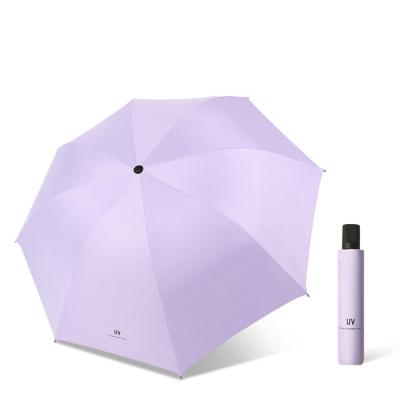 中国 8k 防水 黒 UV 防護コーティング傘 オールイン1 ピンク 雨 ミニマリズム スタイル 販売のため