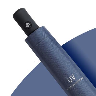 China X305 Sombrilla voor automatische logo-drukken UV-bescherming Drievoudige paraplu Te koop