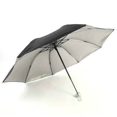 Cina Materiale di pannello di rivestimento d'argento ombrello per stampa personalizzata del logo pieghevole mercato in Made in vendita