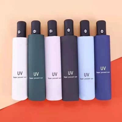 China Reisgelegenheid Drievoudig paraplu met UV-zonnebrandcrème en regenbeschermingsoplossingen Te koop
