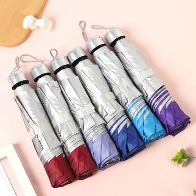 Cina Design minimalista 3 ombrello solare pieghevole a prova di vento di diametro aperto 94cm in vendita