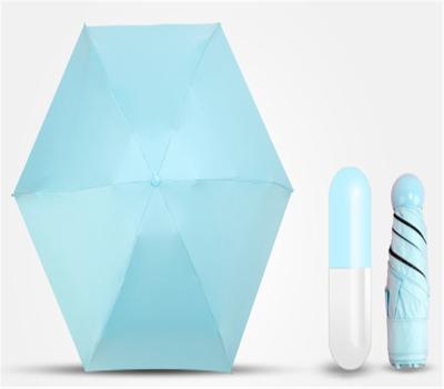 China 19 polegadas 6K 190T Pongee Mini Pocket Capsule guarda-chuva perfeito para publicidade ou presente à venda