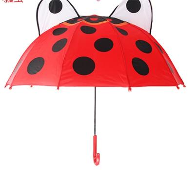 Cina Diametro aperto 90cm 19 pollici 8K 190T Pongee Bambini ombrello con orecchie personalizzato e carino in vendita