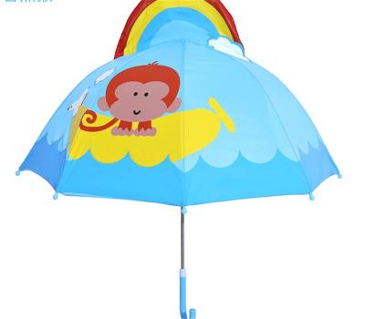 Cina Diametro aperto 90cm 19 pollici 8K 190T Pongee Bambini ombrello con orecchie personalizzato e carino in vendita
