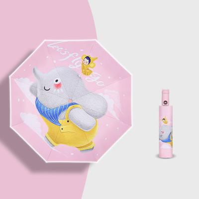 Cina Adulti Modello Unico Auto Pieghevole Sole Pioggia Bambini Ombrello Con Maniglia Rivestita Di Gomma in vendita