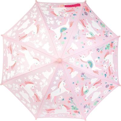 China 8K Hook Handle Children's Umbrella PVC Fabric with Colour Change Cute and Cool Design for sale