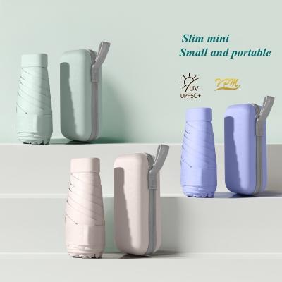 Cina Logo personalizzato Mini ombrello portatile 5 volte per giorni di sole e protezione personalizzata in vendita