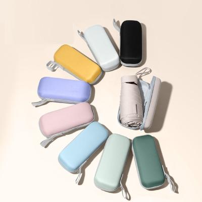 Cina Logo personalizzato Mini ombrello portatile 5 volte per giorni di sole e protezione personalizzata in vendita