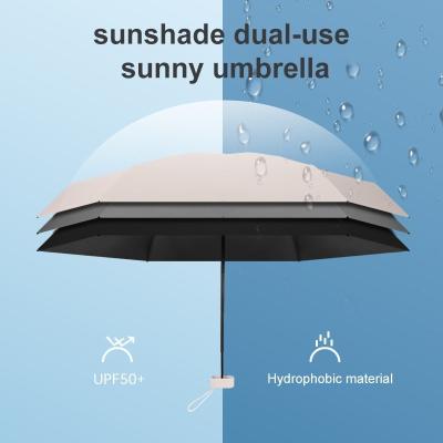 Cina Logo personalizzato Mini ombrello portatile 5 volte per giorni di sole e protezione personalizzata in vendita
