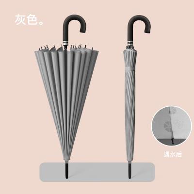 Cina Grandi ombrelloni ad uso personale con bastoncini retti ombrello solare a maniglia lunga 16K ombrello automatico per il tempo in vendita