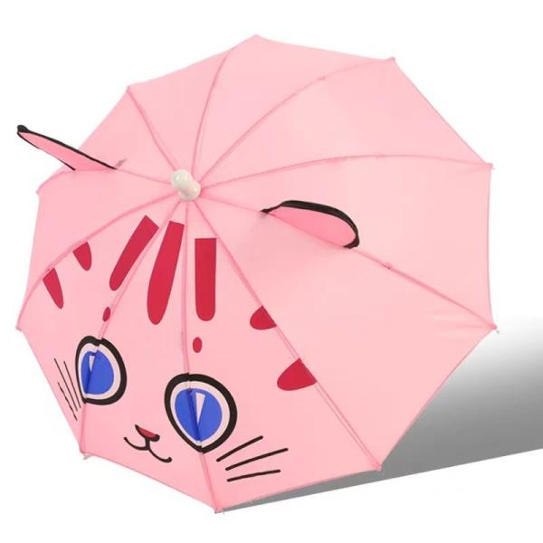 Quality Children Cute Umbrella Straight Design 8K Ribs Printed Logo Nylon Polyester for sale