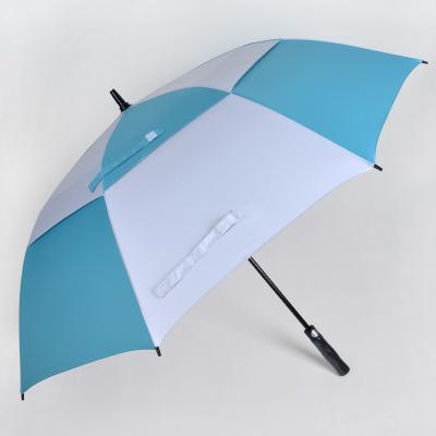 Cina Controllo semiautomatico tutto in una funzione Custom Logo Golf ombrello con grande baldacchino in vendita