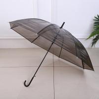 China Plastic Creative Small Fresh Long Handle Transparent Umbrella with Auto Open Function for sale