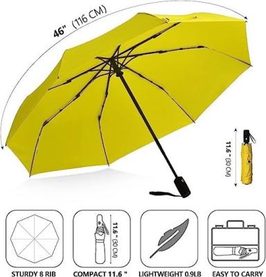 中国 ファッション3 折りたたみ 12K 自動オープン カスタマイズされたロゴ 雨の防水傘 販売のため