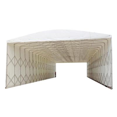 China Outdoor Activities Electric Push-Pull Shed with Telescopic Design and Folding Awning for sale