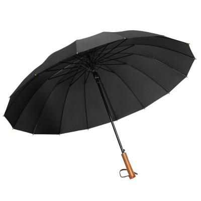 China Manopla especial Madeira 16 Bone Golf Manopla longa guarda-chuva para homens negócios de publicidade conjunto de presentes à venda