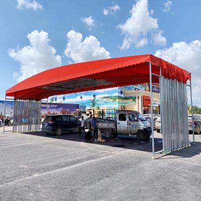 中国 屋外イベント 防水 PVC 駐車場 日陰 鉄 倉庫 道具 倉庫 棚 テント 販売のため