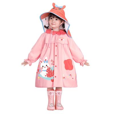 Cina Polyester Taffeta Cappotto da pioggia per bambini Stampa di cartoni animati per avventure all'aperto delle ragazze in vendita
