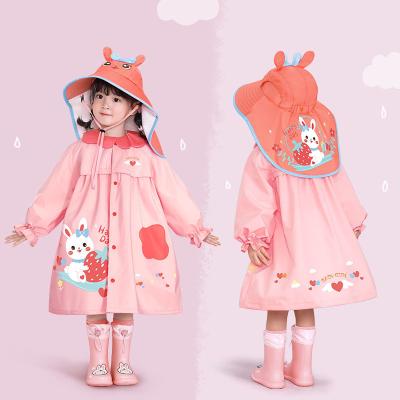 Cina Polyester Taffeta Cappotto da pioggia per bambini Stampa di cartoni animati per avventure all'aperto delle ragazze in vendita