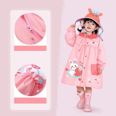 Cina Polyester Taffeta Cappotto da pioggia per bambini Stampa di cartoni animati per avventure all'aperto delle ragazze in vendita