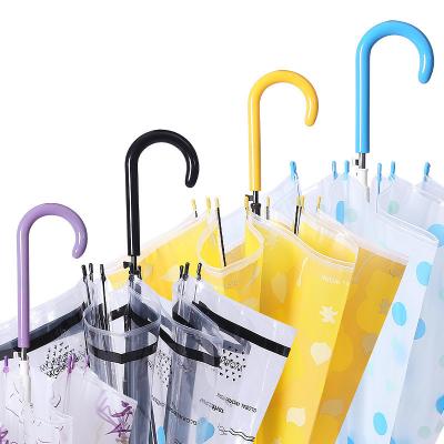 Cina Parasole trasparente a otto ossa fredda a manico lungo, design automatico per bambini in vendita