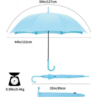 Cina Full Fiber Customized Integrated Bending Handle Golf Umbrella Pubblicità aperta automatica in vendita