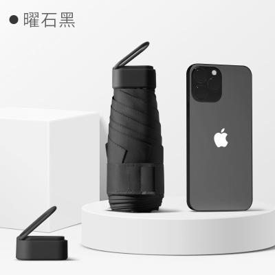 Cina Ultra piccolo Mini ombrello solare con maniglia di plastica rivestita d'oro di 88 cm di diametro aperto in vendita