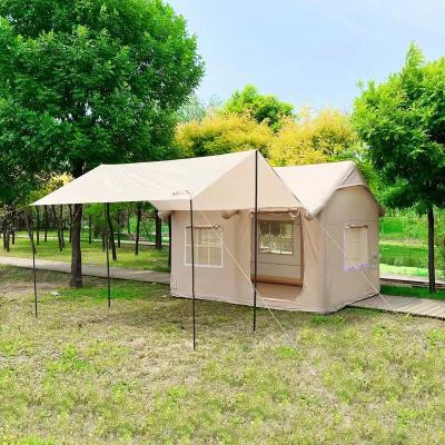 Cina Tenda a tela gonfiabile per turisti in tela grande per campeggio in famiglia all'aperto in vendita