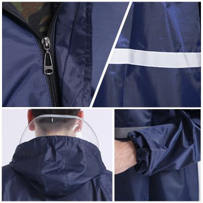 Cina Pantaloni da pioggia e pantaloni da pioggia personalizzati con corpo riflettente a doppio spessore in vendita