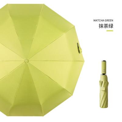 Cina Grande ombrello a doppio osso per uomini d'affari con maniglia di miglio e tessuto di nylon 190T in vendita