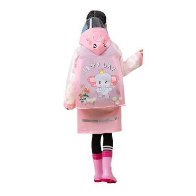 Cina Giorno di pioggia imperdibile Cappotto da pioggia EVA per bambini con disegno di animazione e copertura completa del corpo in vendita