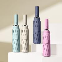 China Automatic Folding Sun Umbrella with Dual Purpose Sunshade and Rain Protection Function for sale