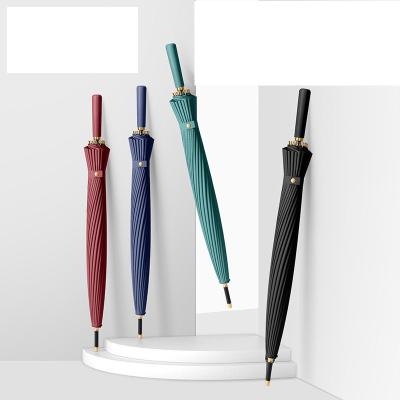 中国 大型防風傘 24k 雨嵐用のミニマリズムスタイルで自動長柄 販売のため