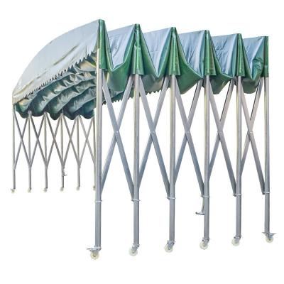 China Corredor telescópico con gran cobertizo eléctrico a medida y toldo plegable en venta