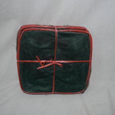 China Double Knot Shrimp Cage Fishing Net Hand Cast Tool for Lobster Crab Eel Umbrella for sale
