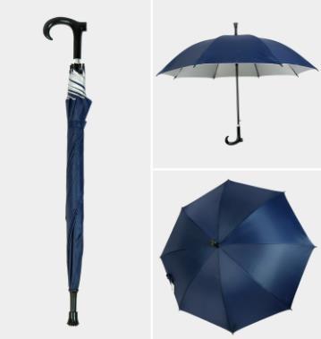 Cina 108 cm di diametro aperto ombrello dritto con penna bastone da passeggio con modello riflettente in vendita