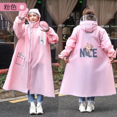 Cina Poncho per veicoli elettrici trasparente con indumento da pioggia lungo e addensante per donne in vendita